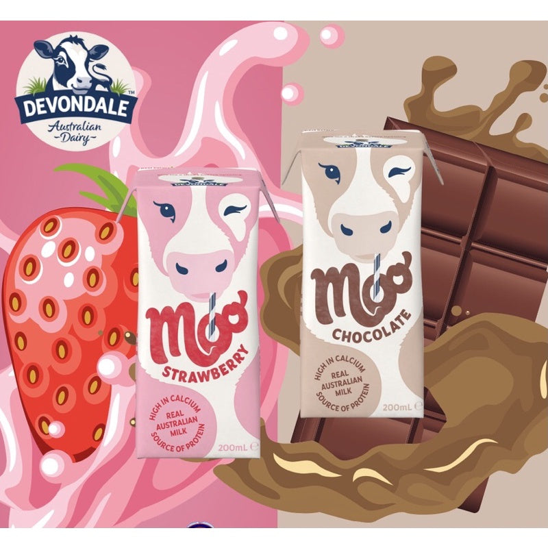 Moo Flavoured Milk Variety Pack – 24 x 200ml – SnackEzy Australia